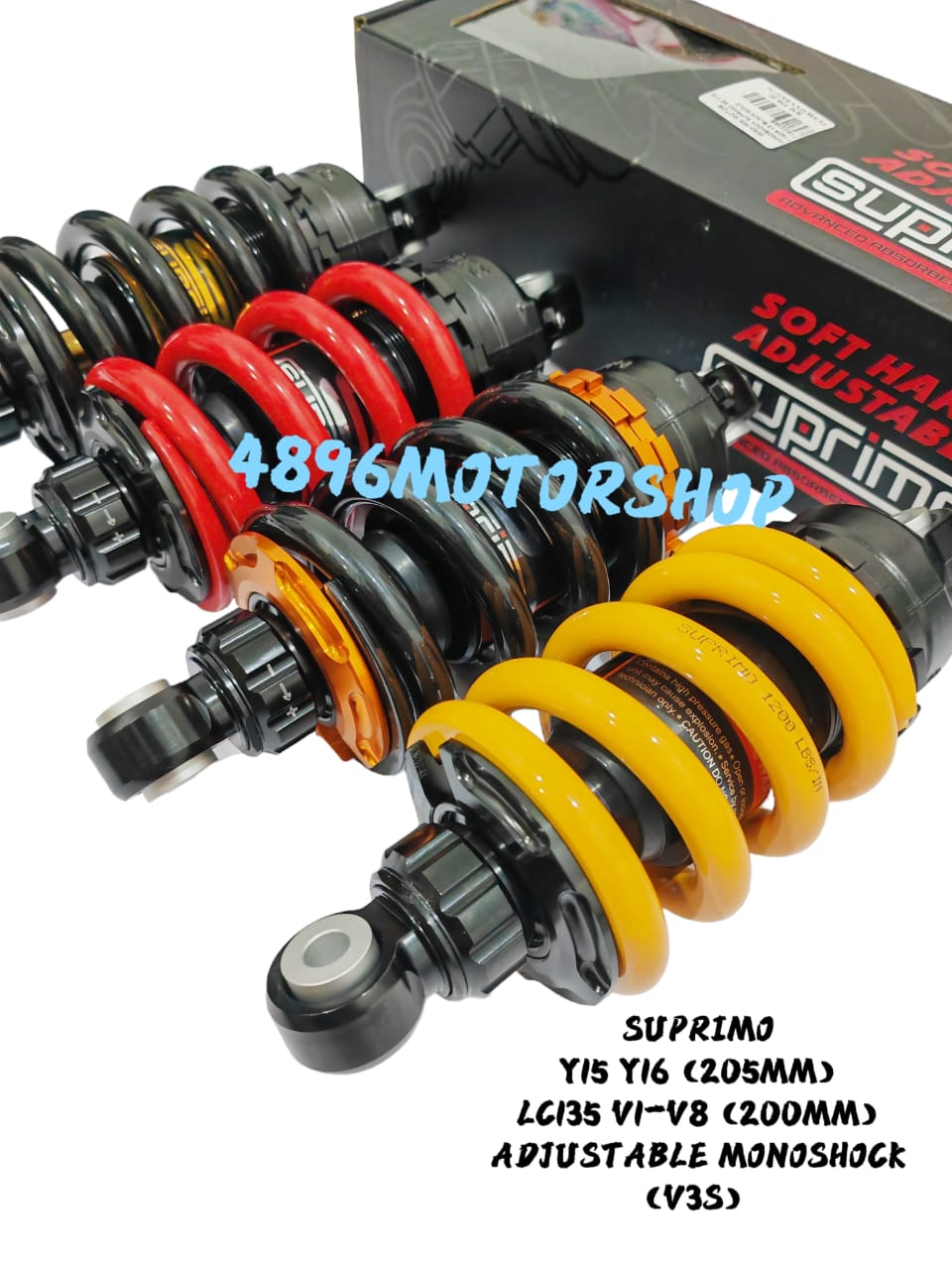 SUPRIMO V3S VERSION 3 ADJUSTABLE MONOSHOCK YAMAHA Y15ZR Y16ZR LC135 Y15 Y16 LC 135 V1-V8 RS150 ...