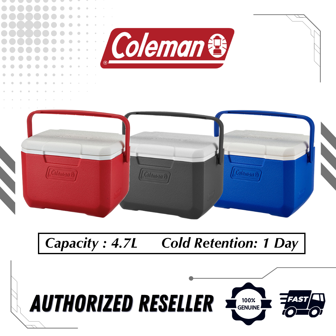 COLEMAN Performance Cooler Box 5QT (4.7L) Blue / Red / Dark Grey ...