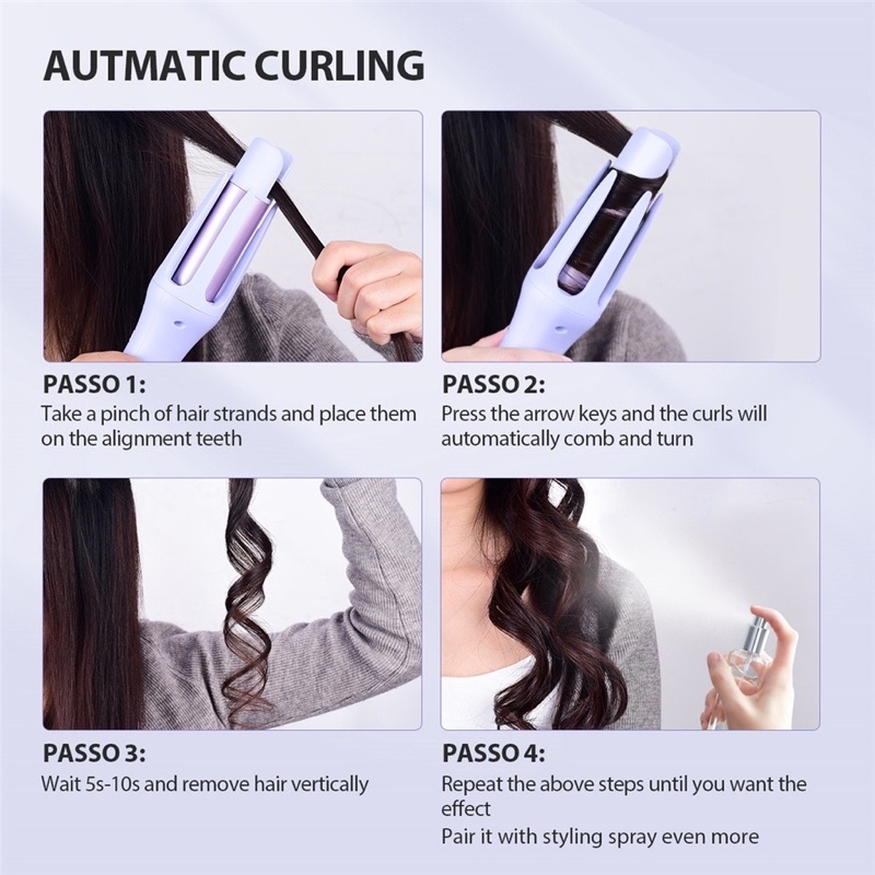 Automatic Hair Curler Ceramic Curler 蛋卷 自动卷发棒32mm Hair Curling Machine ...