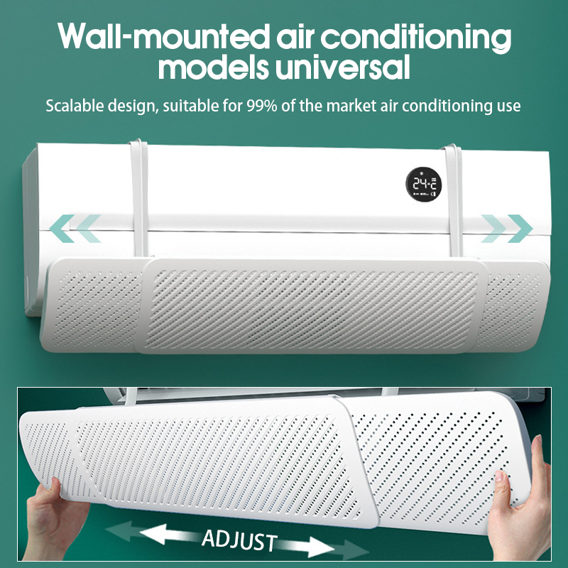 Air Conditioner Windshield Adjustable Prevent Direct Wind Air Baffle ...