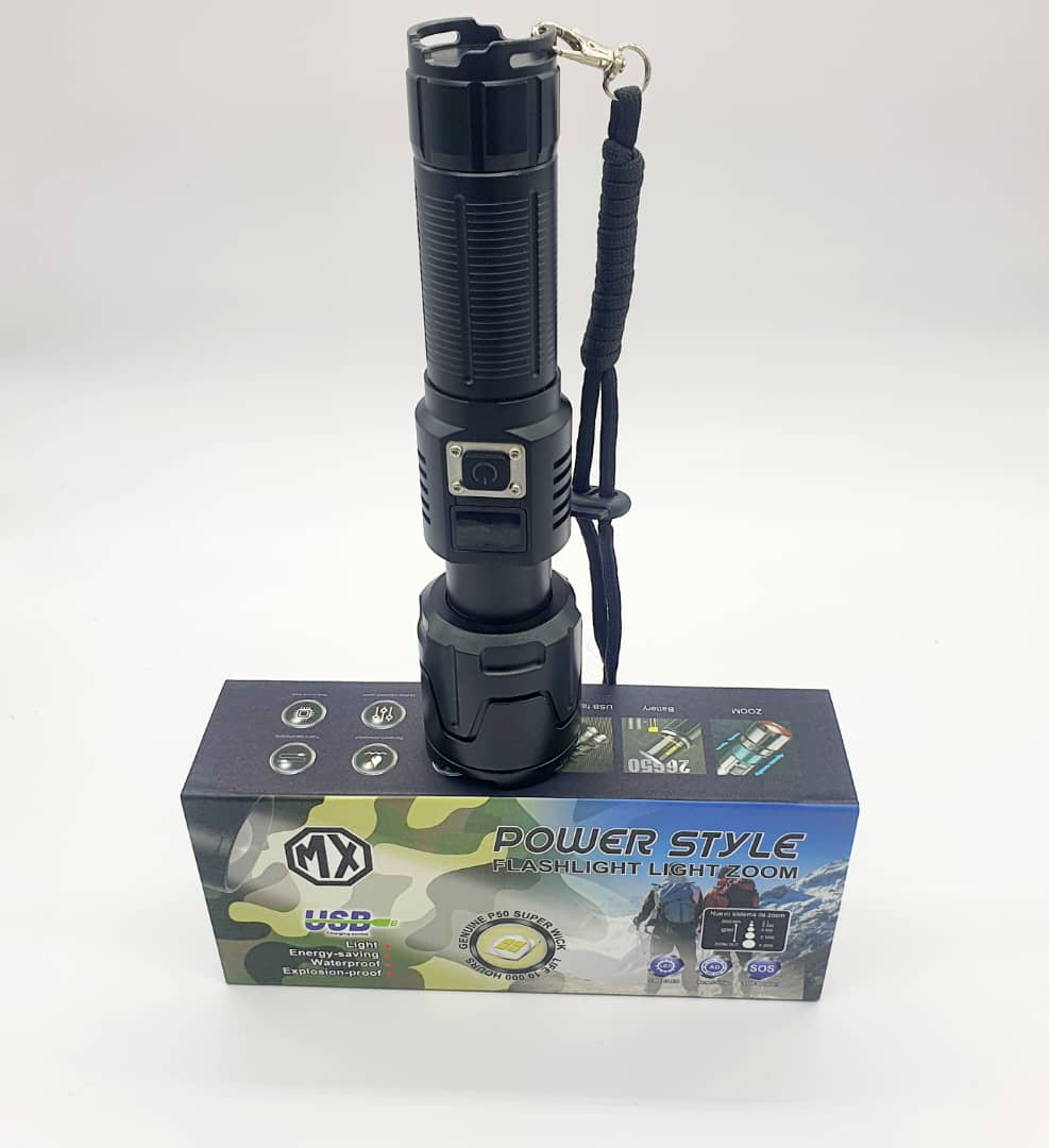 Multifunctional Fast USB Charging Zoom Flashlight with digital Display ...