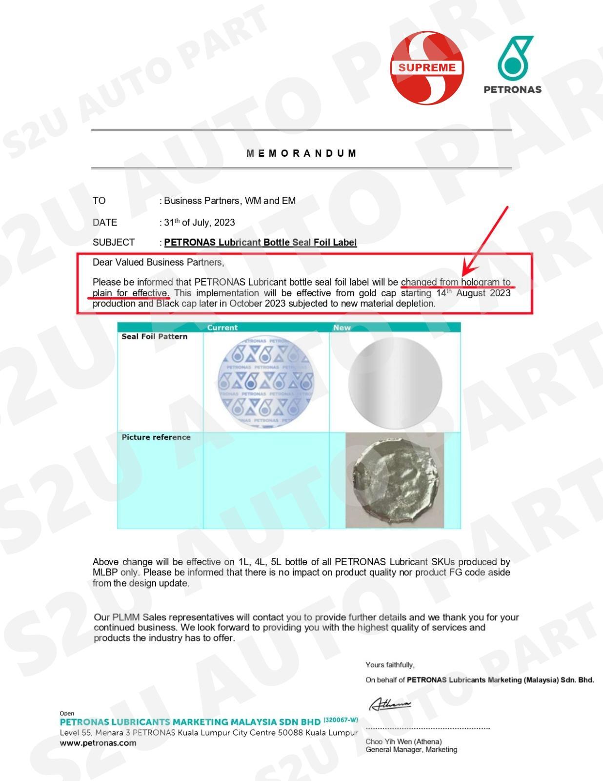 S2U Original Petronas Engine Oil Syntium 800 10W40 Semi Synthetic ...