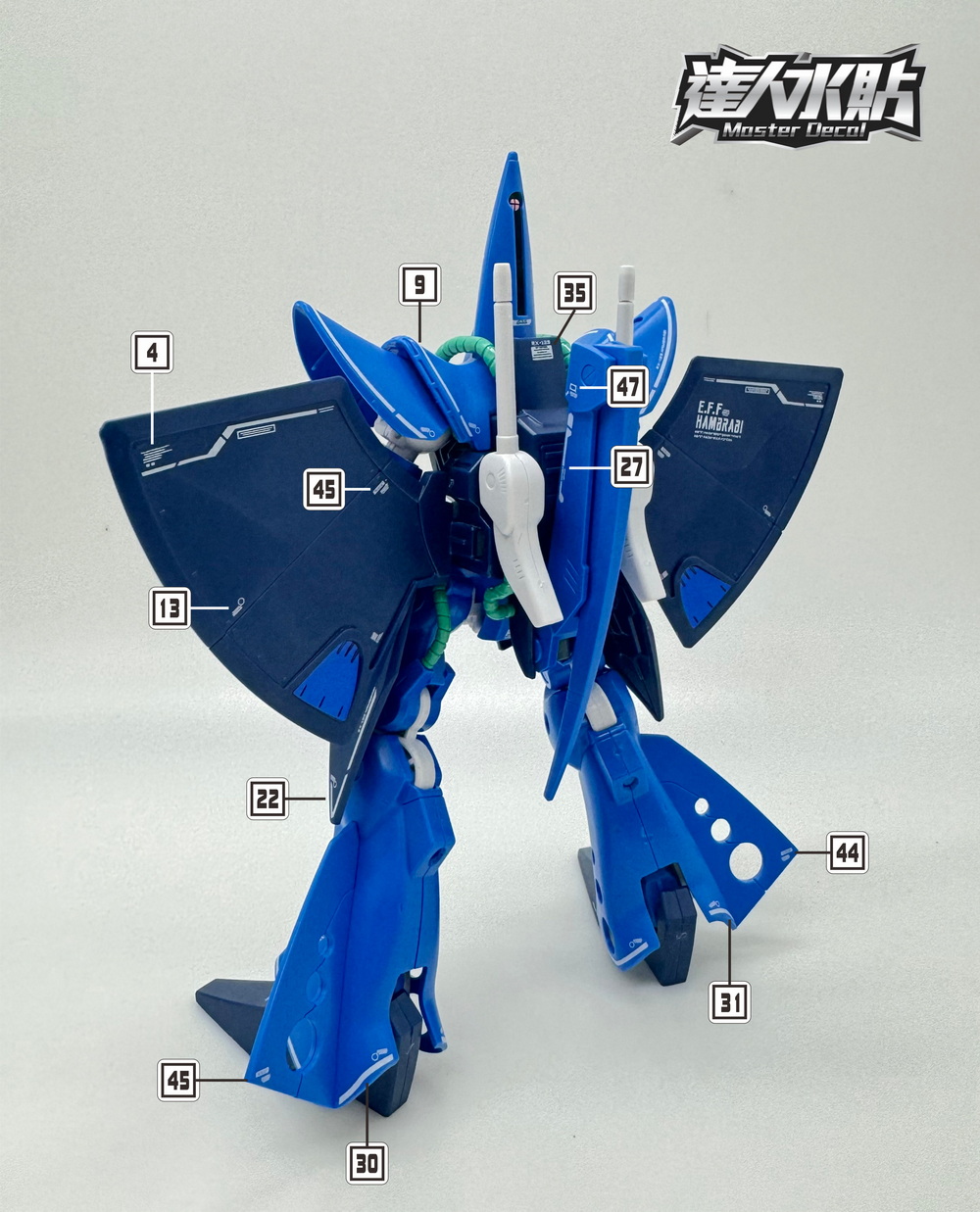 (Master) Waterslide Decal - HG 1/144 Hambrabi (Fluorescent) RX-139 ...