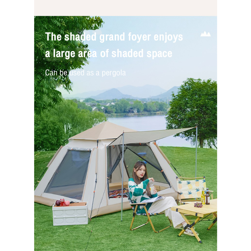 Automatic 5-8 Camping Tent Waterproof Auto Tent Automatic Tent Camping ...