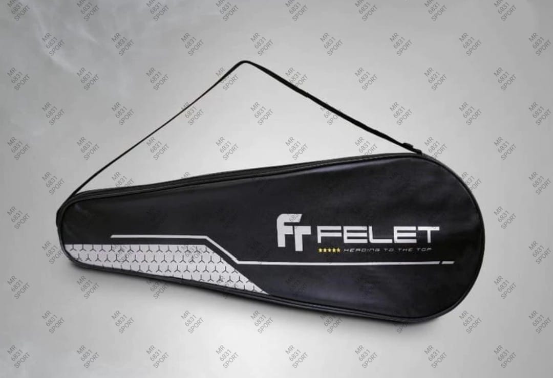 Felet Badminton Cover-PVC Colour Black Conpartment Fit 1-2 racket ...