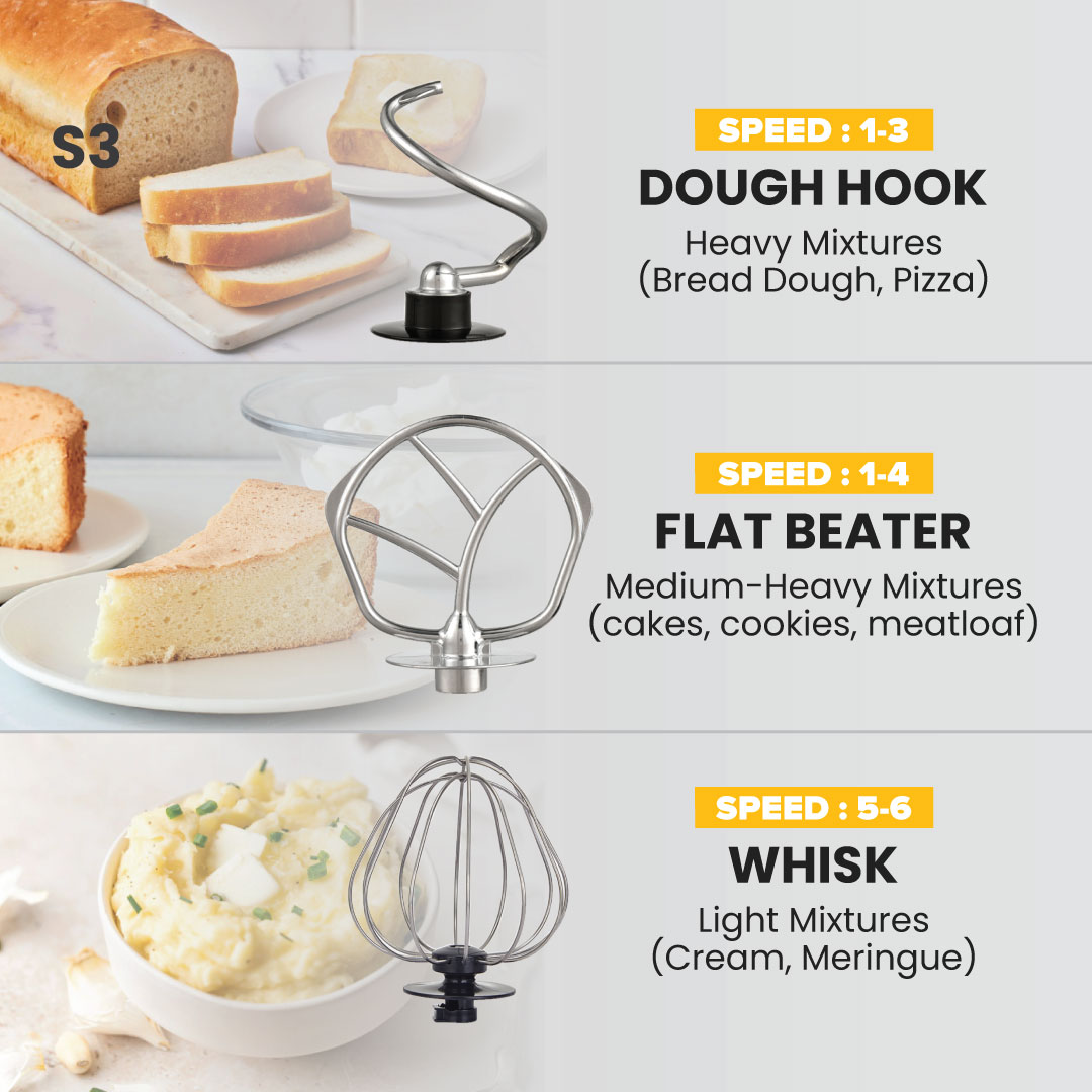 Russell Taylors 6-Speed Stand Mixer 5L 1300W S3 | Shopee Malaysia