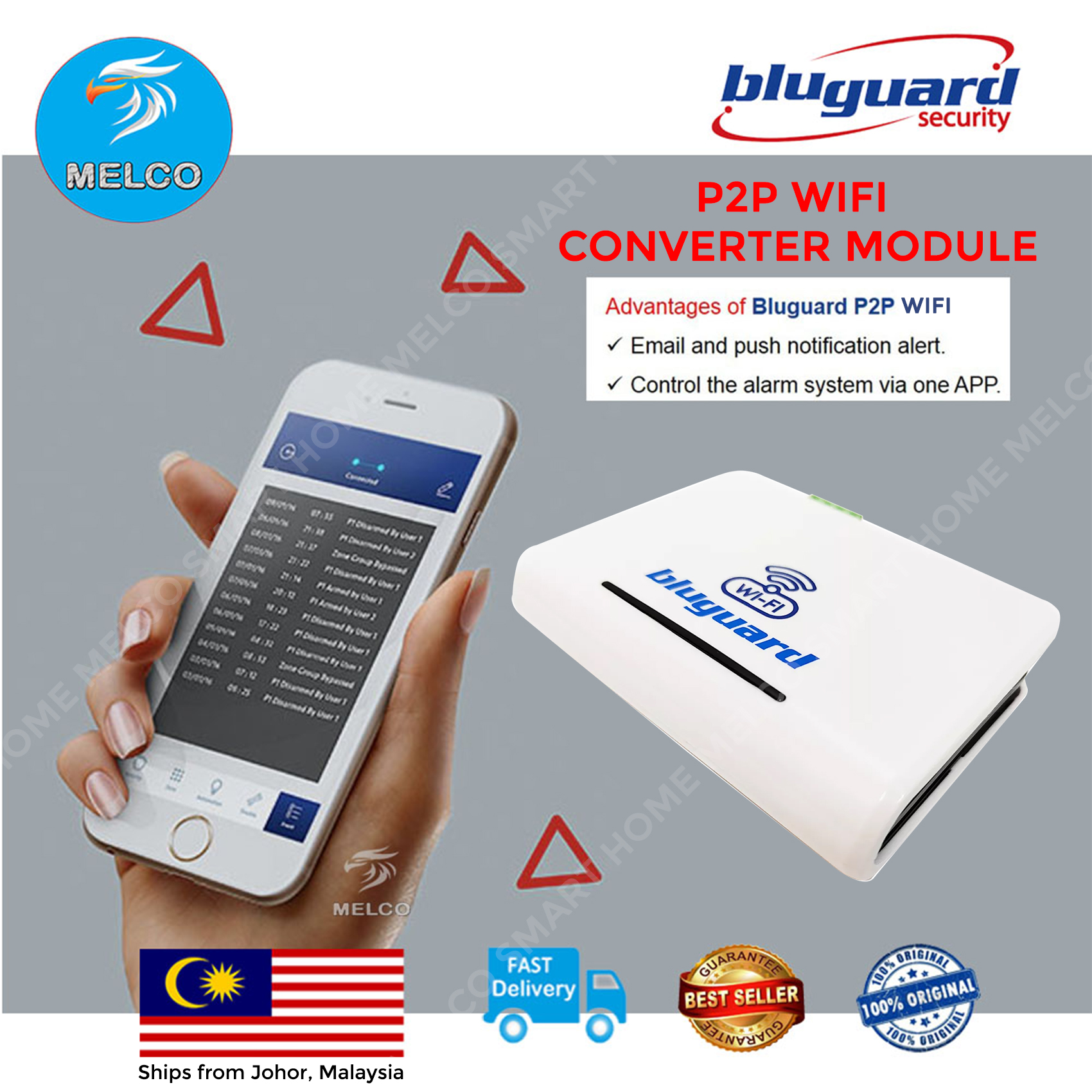 Bluguard Alarm WIFI P2P Interface Module | Shopee Malaysia