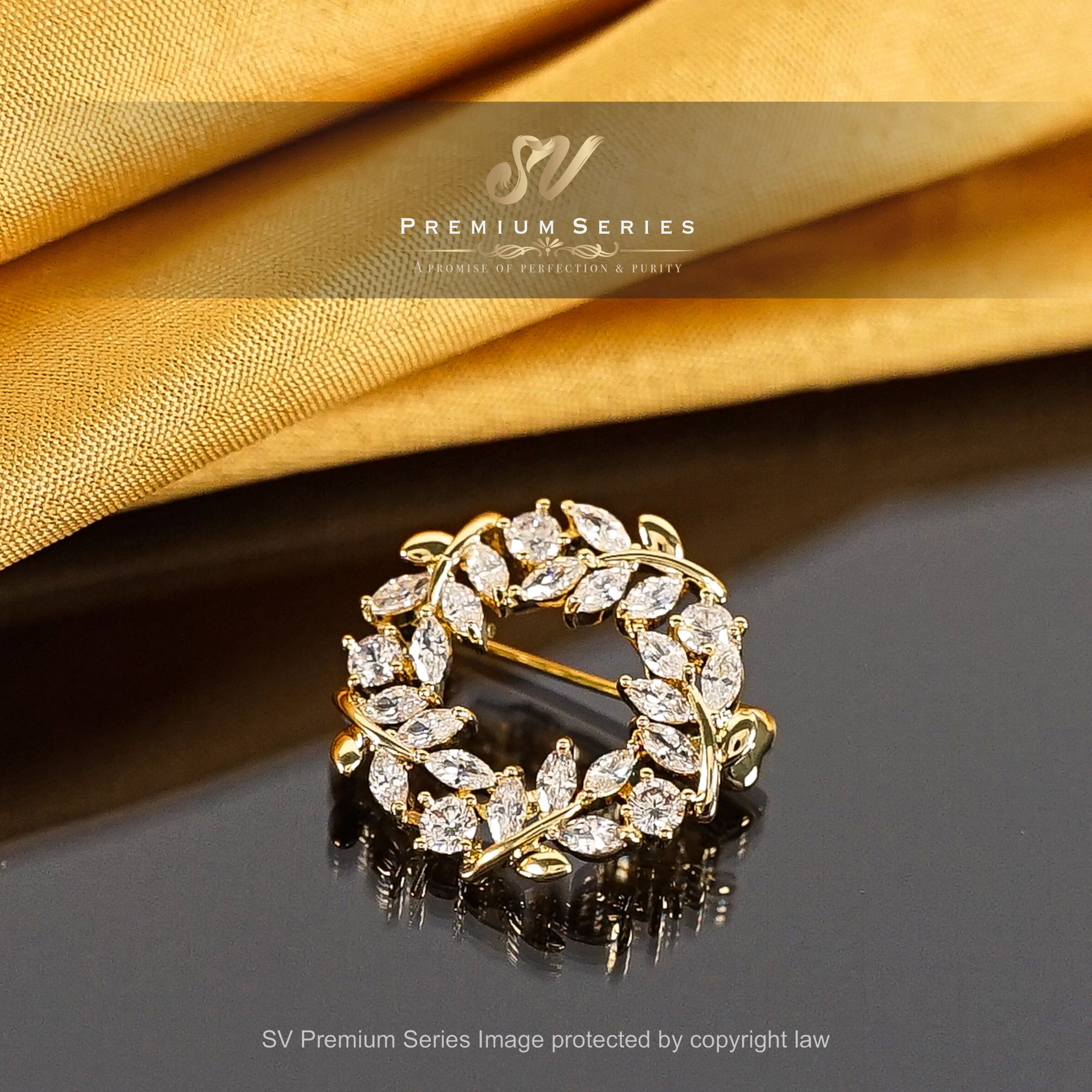 Sv Premium Pin Tudung Exclusive Brooch Crystal Austria High Quality ...