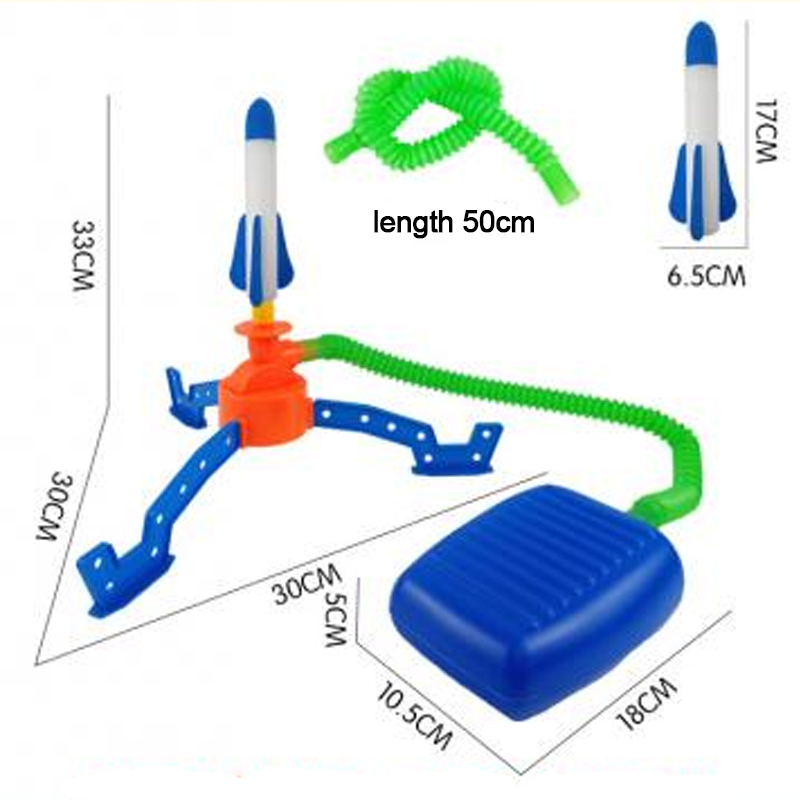 Rocket Toys For Kid Air Rocket Foot Pump Launcher Toys Outdoor Sport ...
