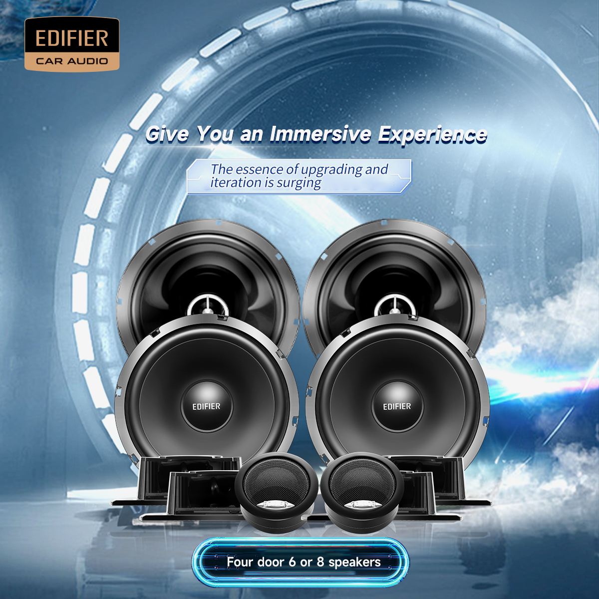 Edifier SF651C Car Speaker | 6.5" Speaker | 13mm Silk Dome Tweeter | 50W | Shopee Malaysia