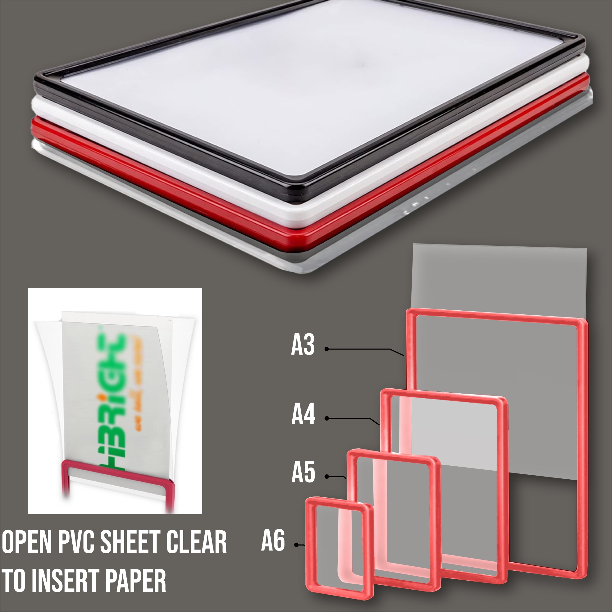 JME Ready Stock Promotion Poster Display Frame POP Frame A3 A4 A5 A6 ...