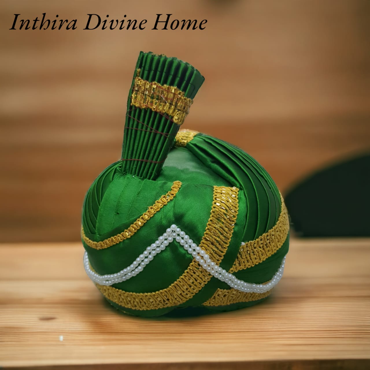 Thalapa / Embellished Art Silk Turban (Big Size Wedding/Deity) | Shopee ...