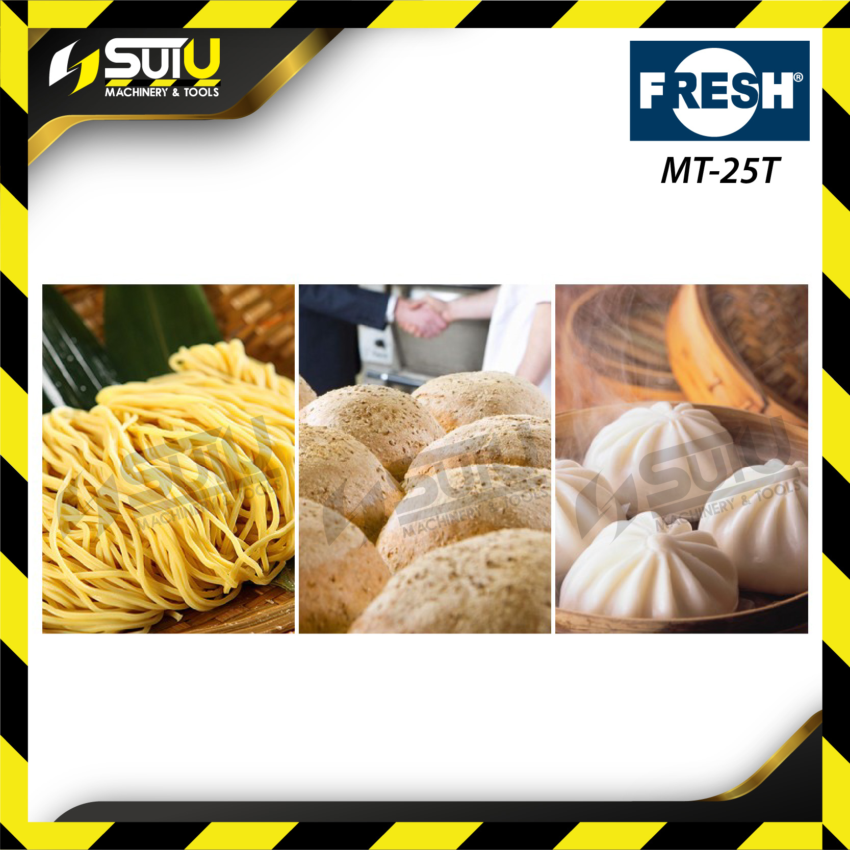 [100% ORIGINAL] FRESH MT-25T / MT25T Dough Sheeter & Noodle Machine 0.37kW (1.5MM / 2MM ...