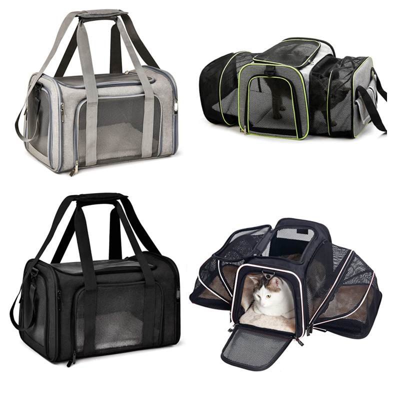 Large Expandable Pet Travel Carrier Dog Bag Cat Bag Pet Carrier Bag Pet ...