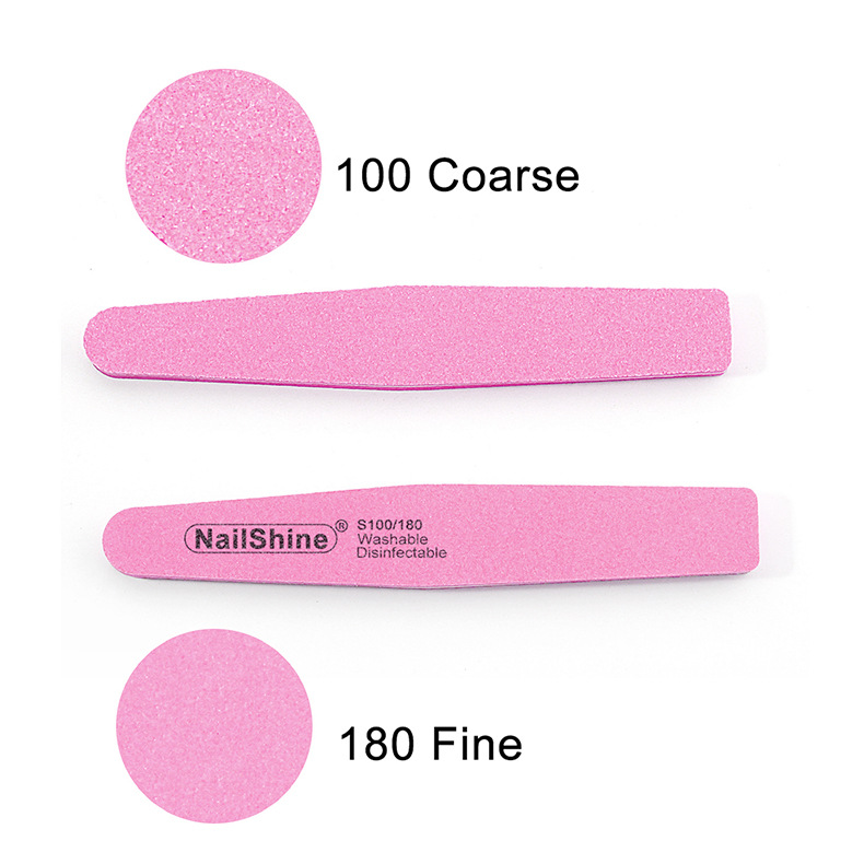 Ready Stock Nail Sponge 100/180 Double Sided Sponge Nail file Nail ...
