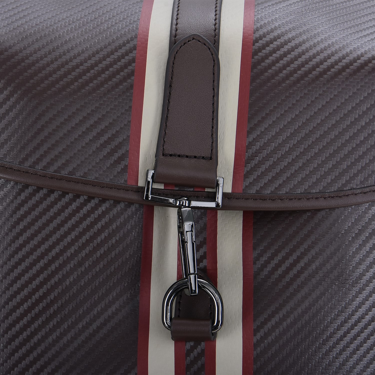 Charles Berkeley Mansfield-EX Carbon Fibre Brown Leather Men's Backpack ...