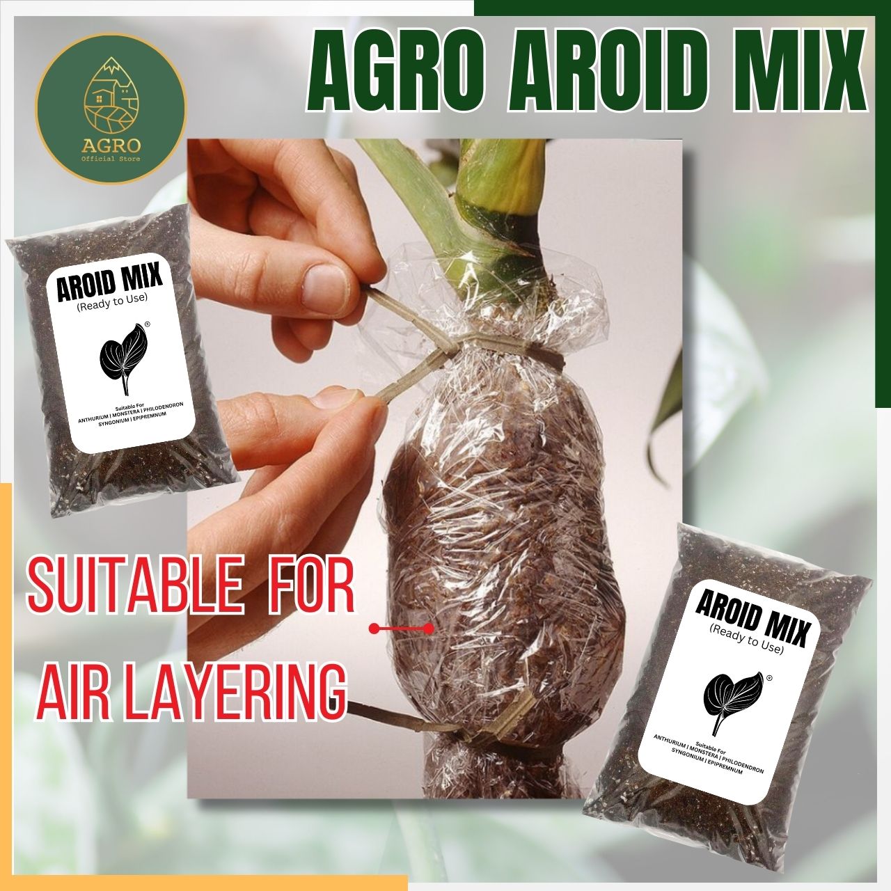 Agro Aroid Soil Mix 7L PRO Grade Especially For Anthurium Monstera ...
