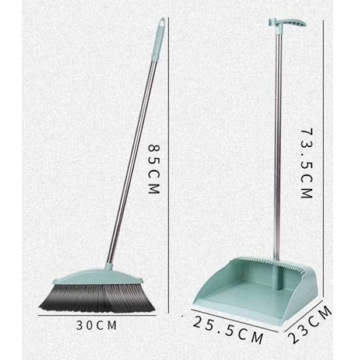 Floor Soft Hair Broom Dustpan Set Outdoor Broom Set Dustpan Sweeping ...