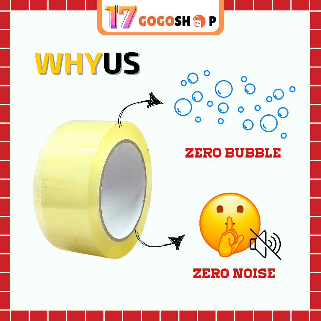 45mm*100Y*50mic Silent Tape Mute Tape OPP Tape Strong adhesive ...