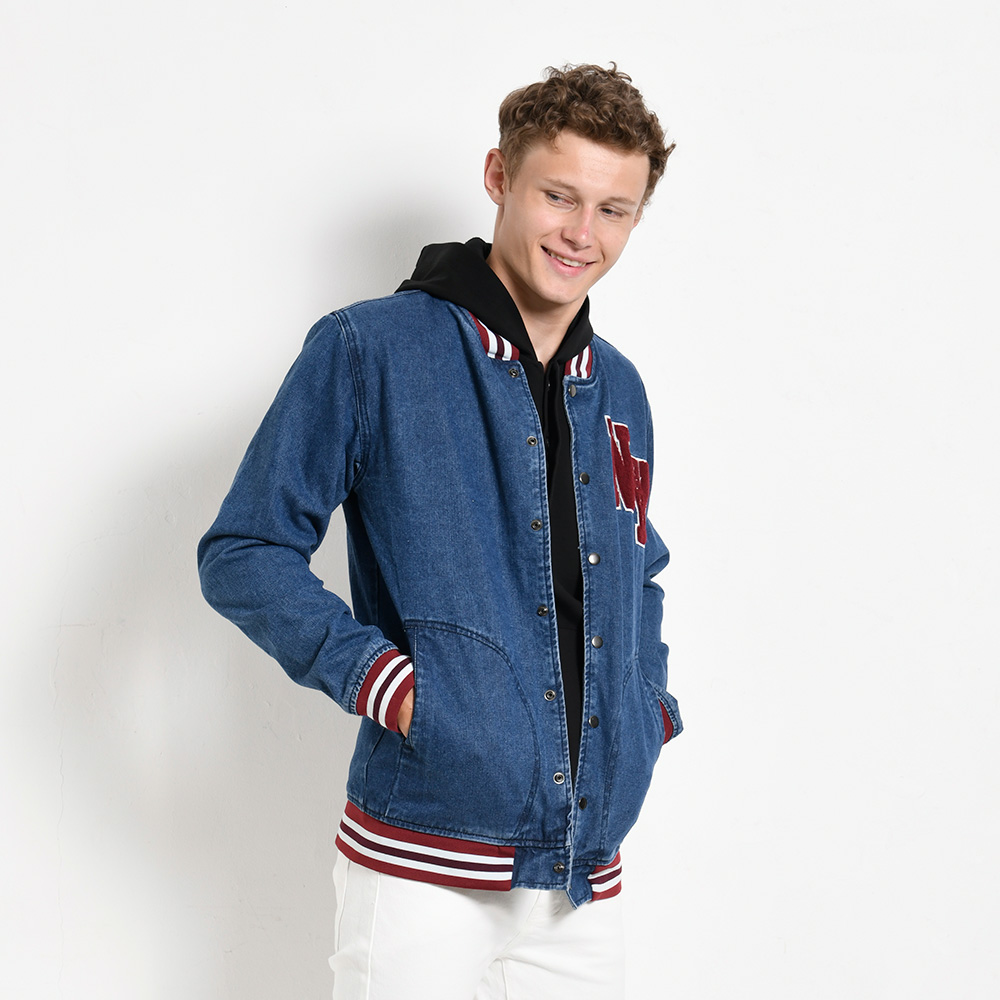 [Online Exclusives] HI STYLE Men Denim Jacket - Dark Blue - HSC410246 ...