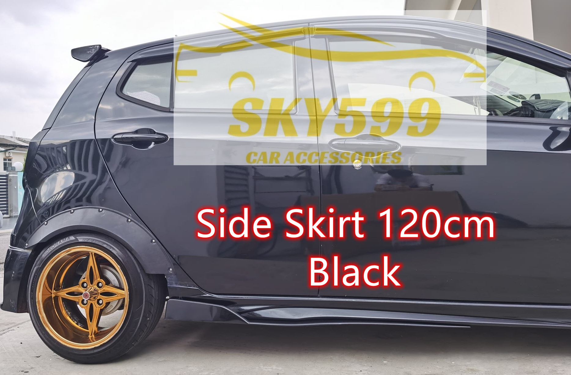 Perodua Axia 2014-2019 Front Bumper Diffuser Lip Wrap Angle Splitters ...
