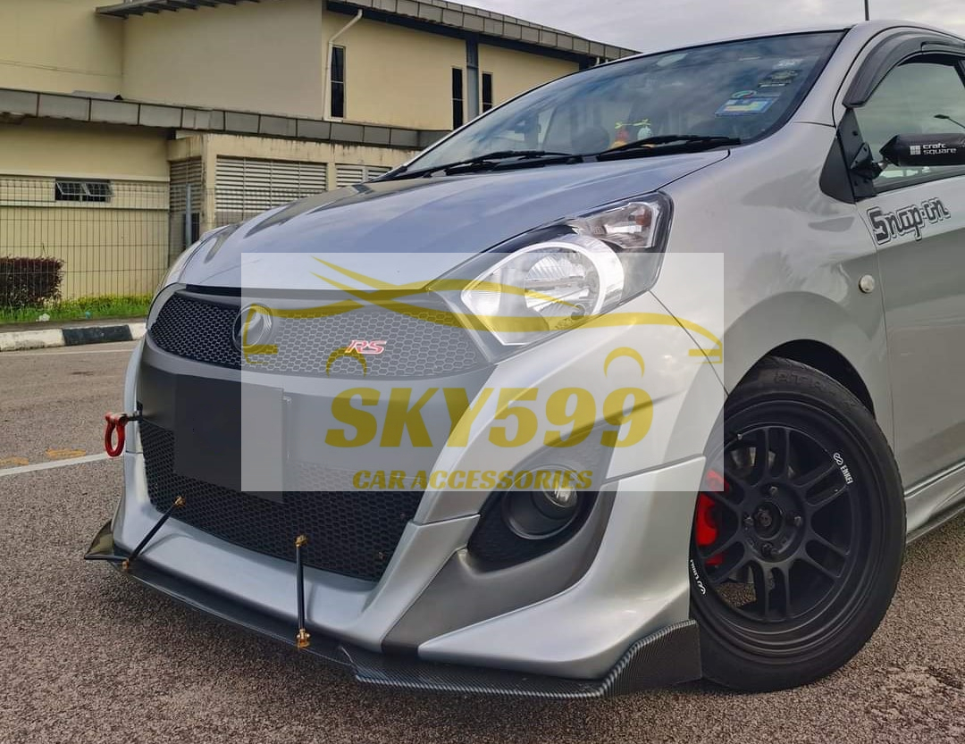 Perodua Axia 2014-2019 Front Bumper Diffuser Lip Wrap Angle Splitters ...