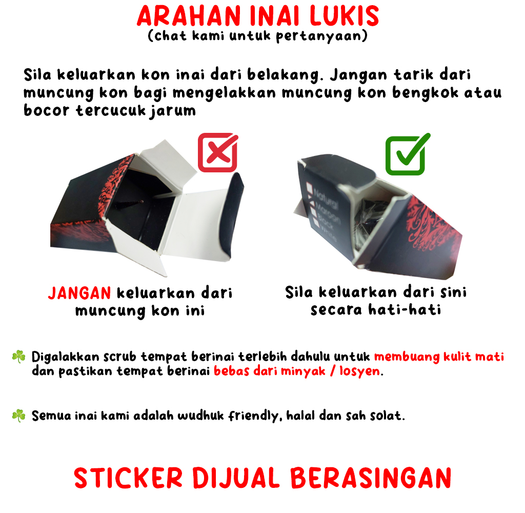 Inai Lukis Hitam Black Henna Pengantin Zurarahim Henna | Shopee Malaysia