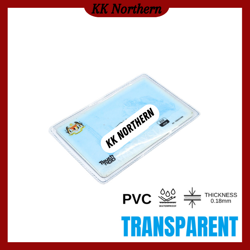 PVC Card Sleeves Sarung Kad IC Clear ID Holder Transparent / Translucent Folder Card Holder ...