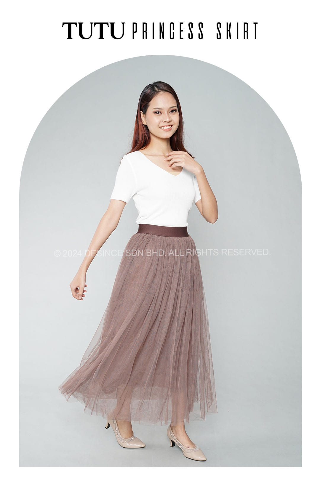 🇲🇾 DESINCE Women Skirt Tutu Princess Tulle Skirts Long Maxi 3 Layer ...