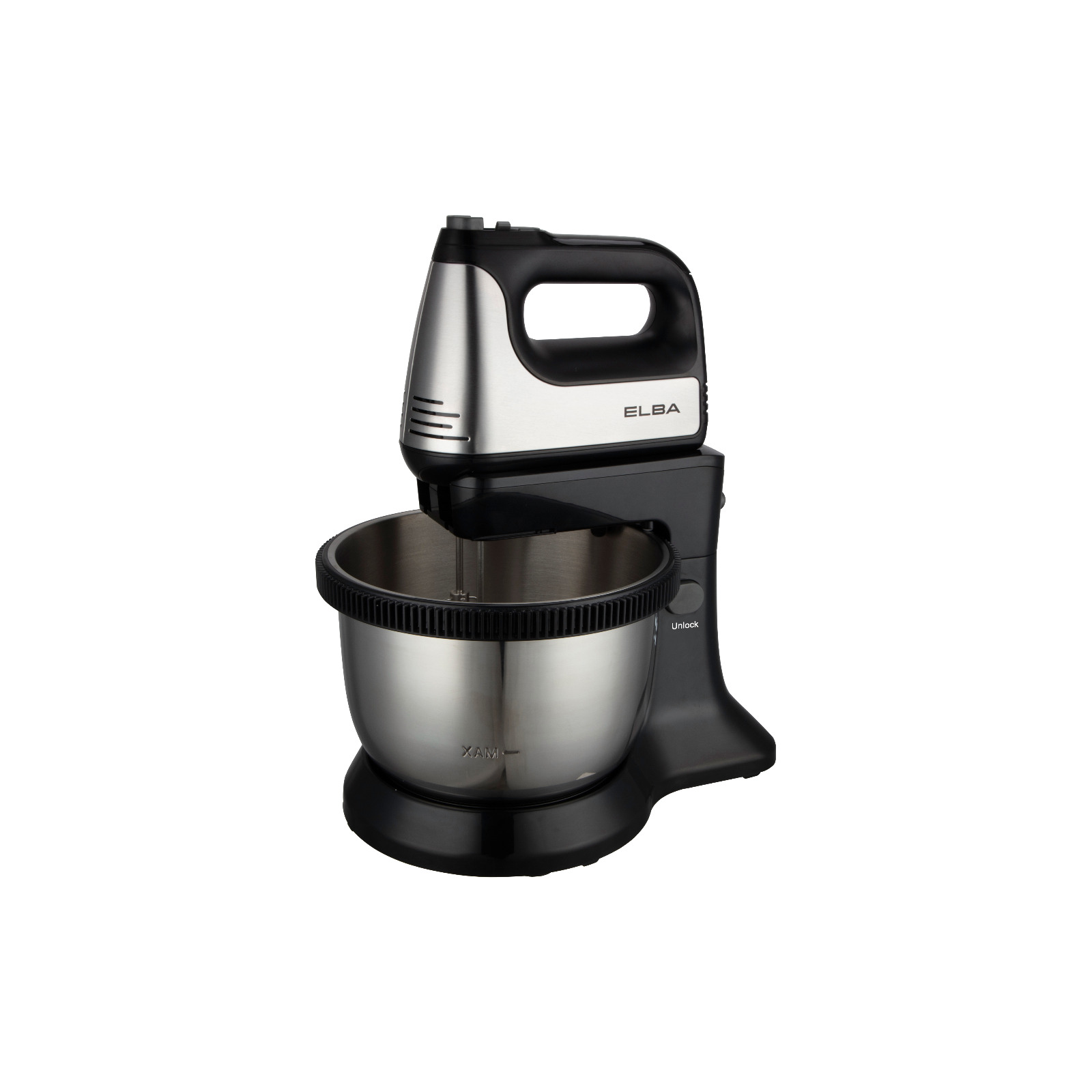 ELBA Stand Mixer Stainless Steel 3.4L Bowl 300 watt 5 Speed Self ...