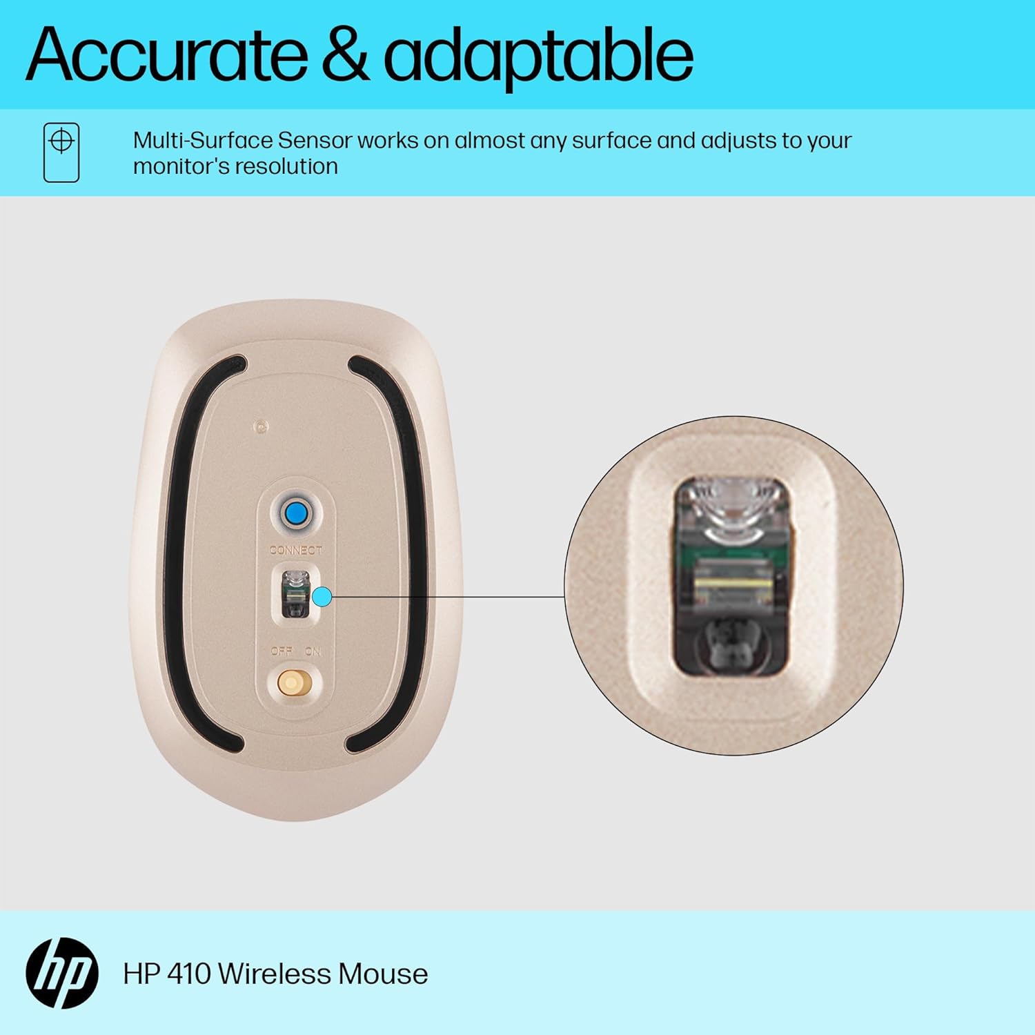 HP 410 Slim Silver Bluetooth Mouse | HP 410 Slim White Bluetooth Mouse ...
