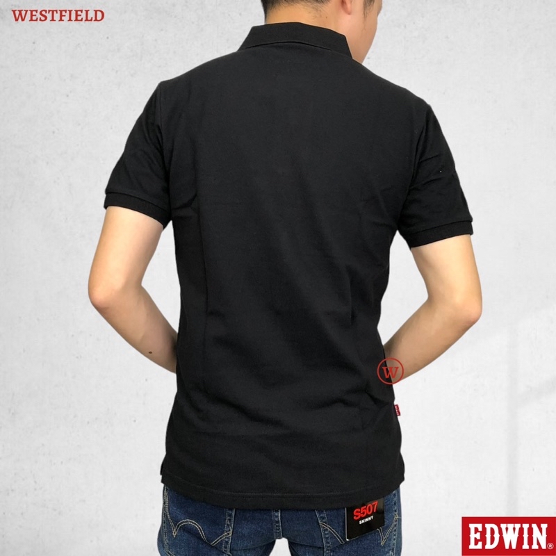 🔥New Arrivals🔥 EDWIN® Men’s Signature Logo Embroidery Polo Collar T-Shirt (7482 1906 ) | Shopee ...