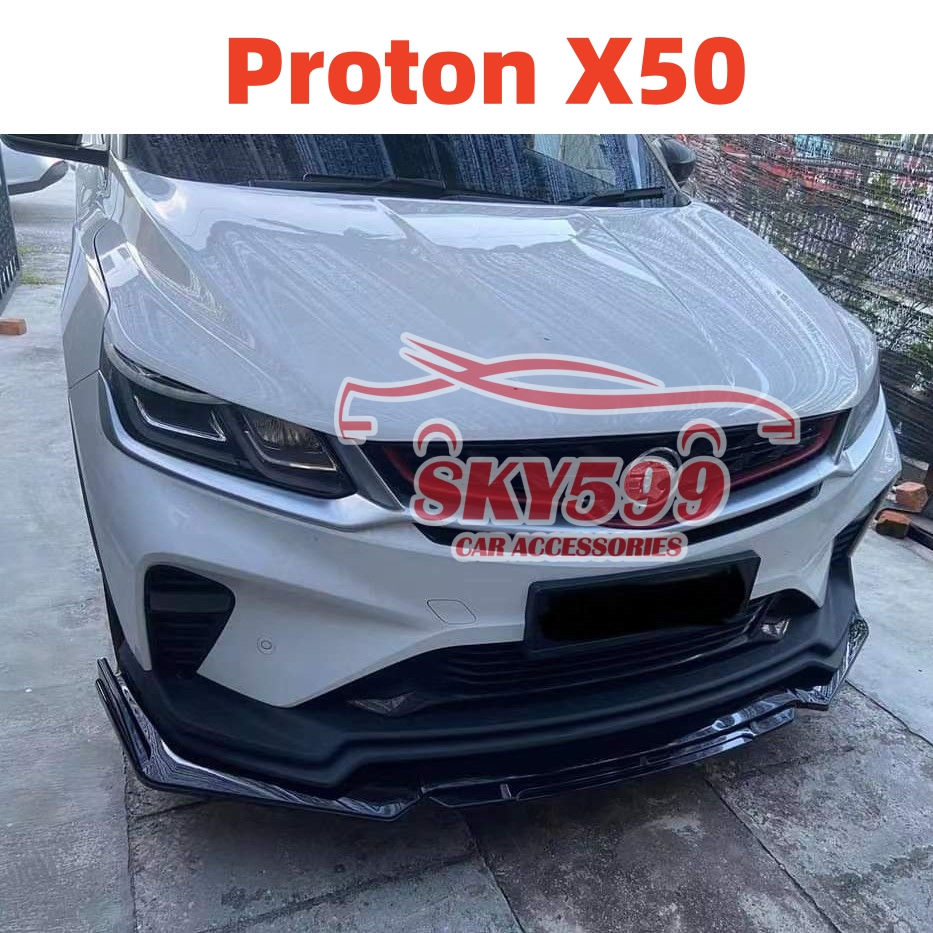Proton X50 Front Bumper Diffuser Lip Wrap Angle Splitters Side Skirt ...