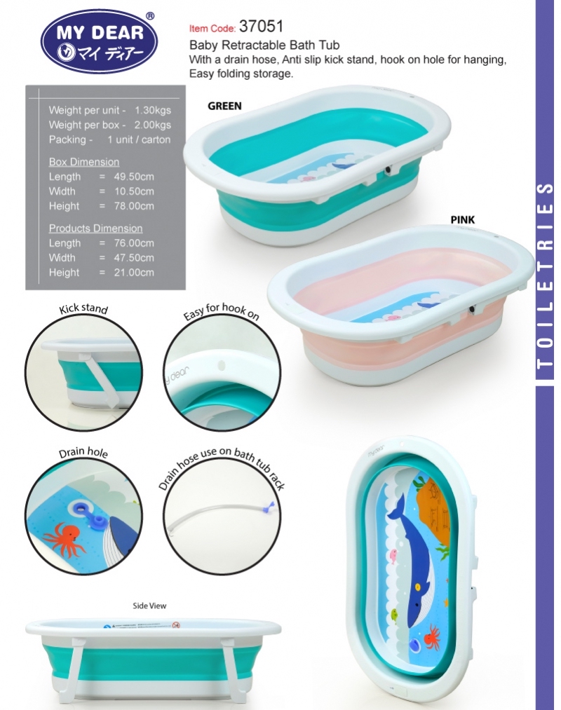 My Dear Retractable Bathtub Set (Collapsible Bath Tub & Stand) tab ...