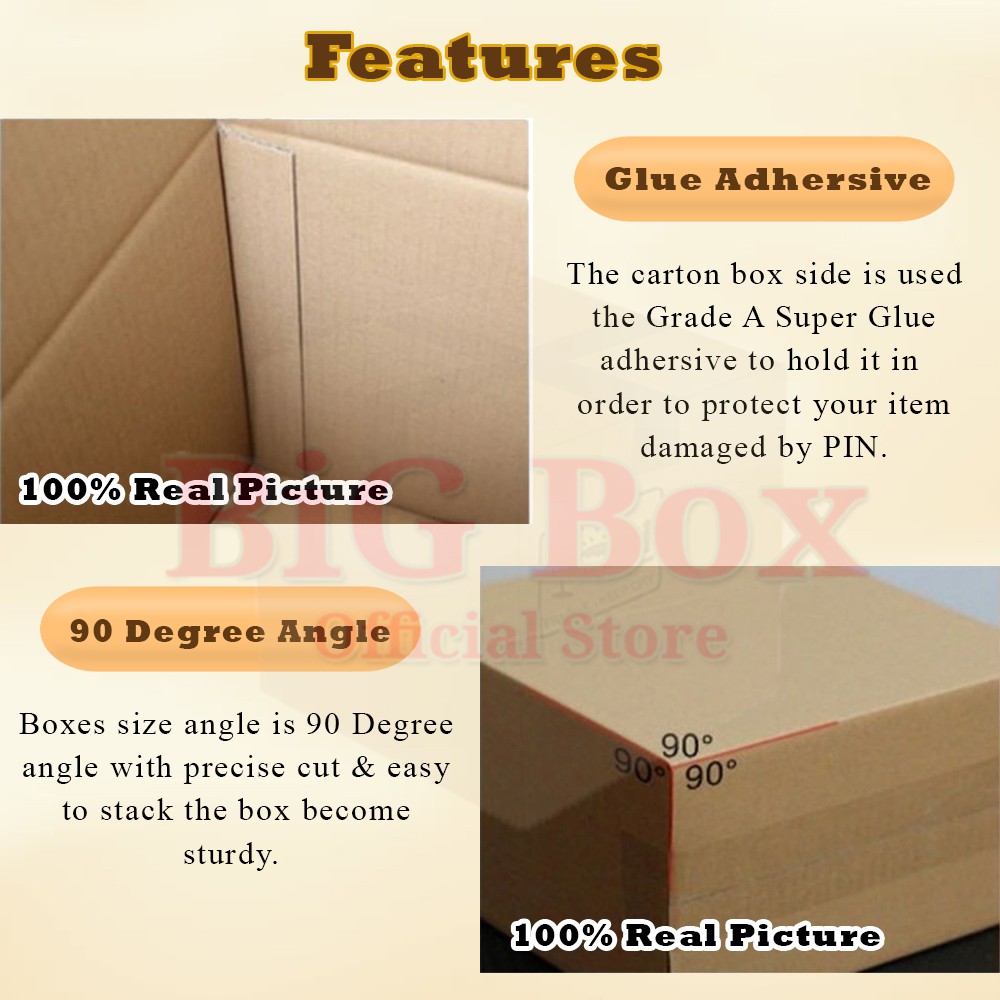 【Kotak】 Bigbox (10pcs) Kotak Packaging Box Carton Box Packing Box Paper ...