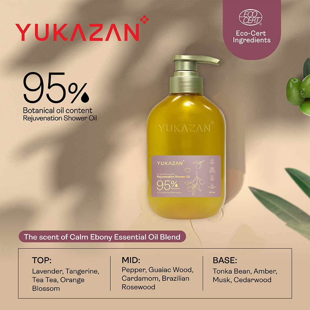 Yukazan 95% Rejuvenation Shower Oil / Body Wash / Body Shower / Body Shampoo - 100ml | Shopee ...
