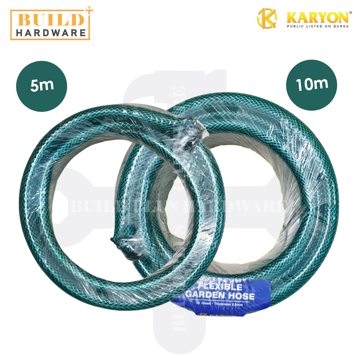 KARYON 5m/10m/15m/20m/30m 2.5mm Reinforced PVC Flexible Garden Hose ...