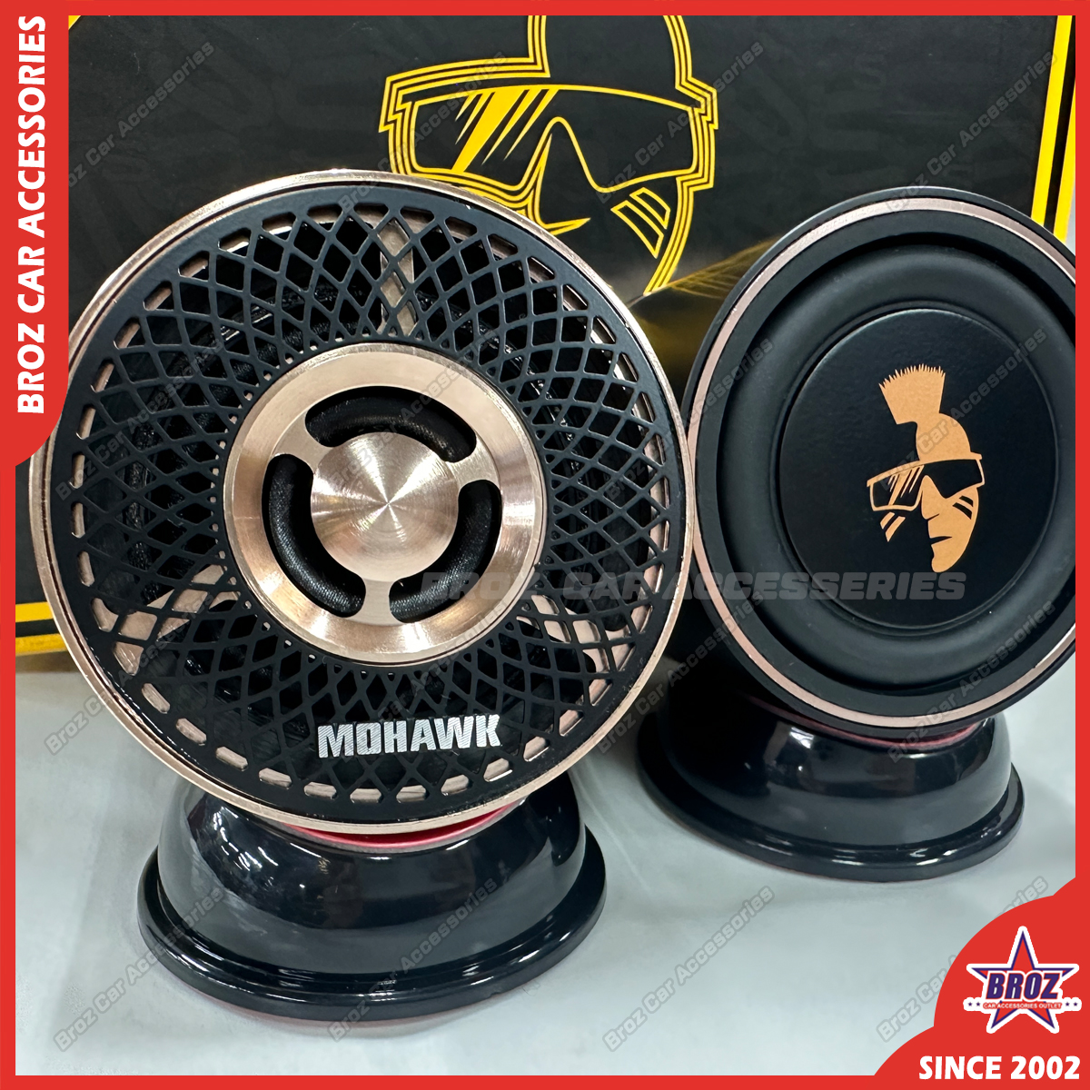 𝐌𝐨𝐡𝐚𝐰𝐤 𝐌𝐒 𝐒𝐞𝐫𝐢𝐞𝐬 MS-2.51 2.5 inch Full Range Speaker 3way Tweeter / Mid / Bass Car Audio Sound ...