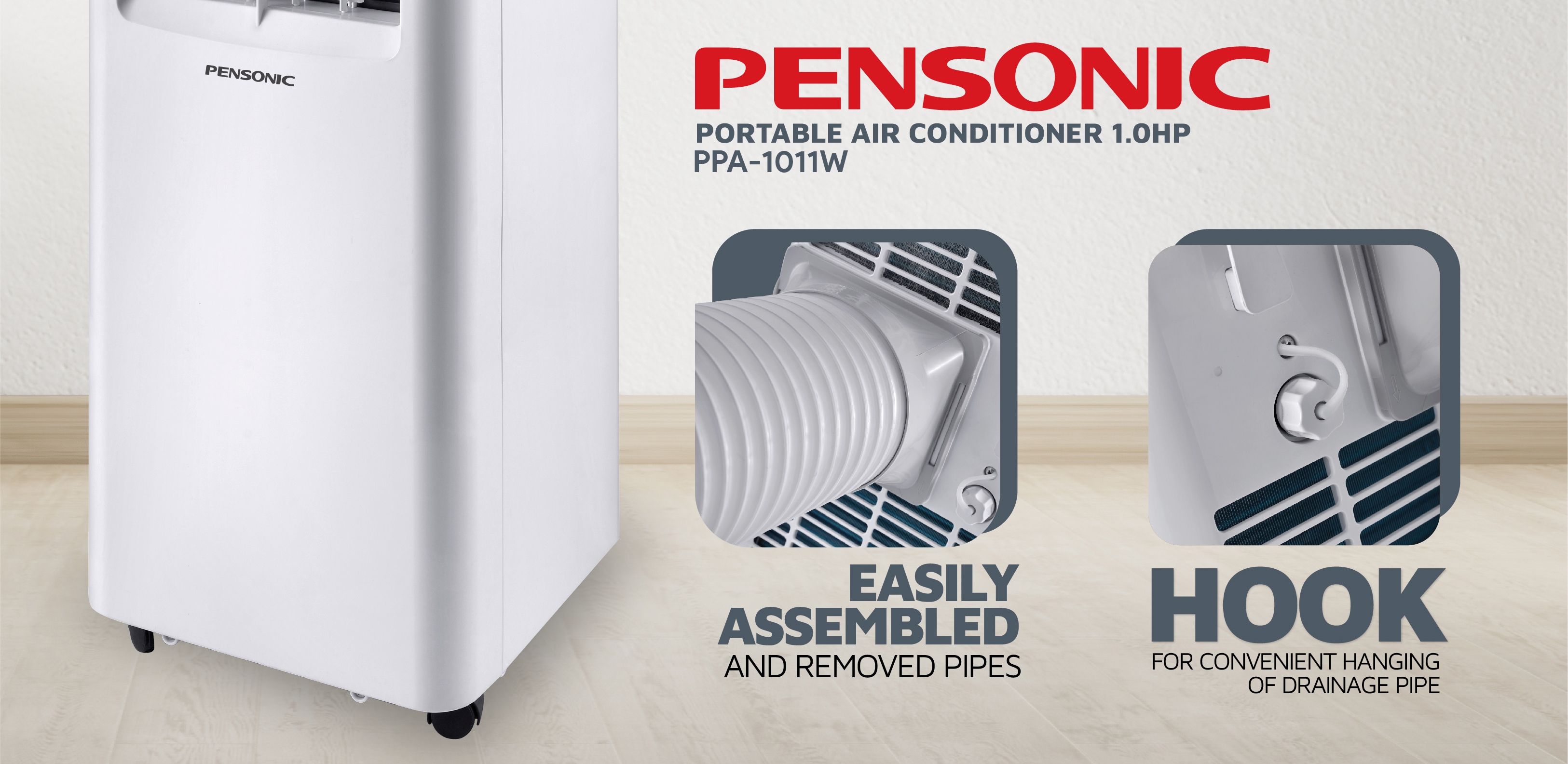Pensonic Smart Wifi Portable Air Cond 1.0HP PPA-1011W Air Conditional ...