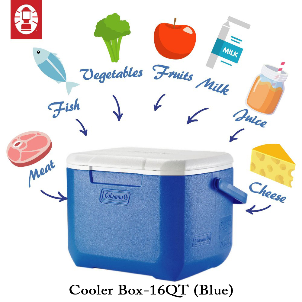 [15 LITRES] Coleman Cooler Box 16QT Excursion Tahan Sejuk Ice Cooler ...