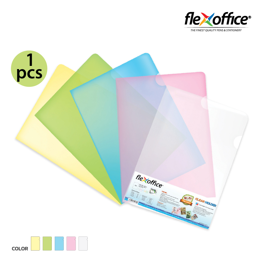 FlexOffice Clear Plastic Folders Sleeves (310 x 220mm x 1 Pc) FO-CH01 ...