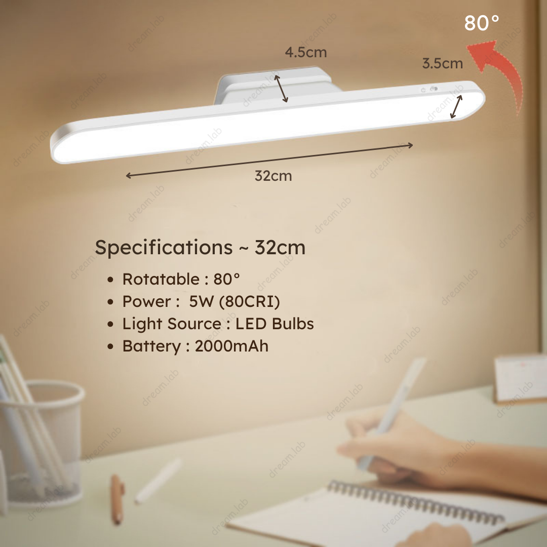32cm Remote Control LED 3 Lighting Color Hanging Dormitory Magnetic ...