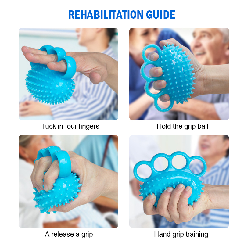 Grip Ball Four Finger Hand Therapy Exercise Ball for Stroke Exercise ...