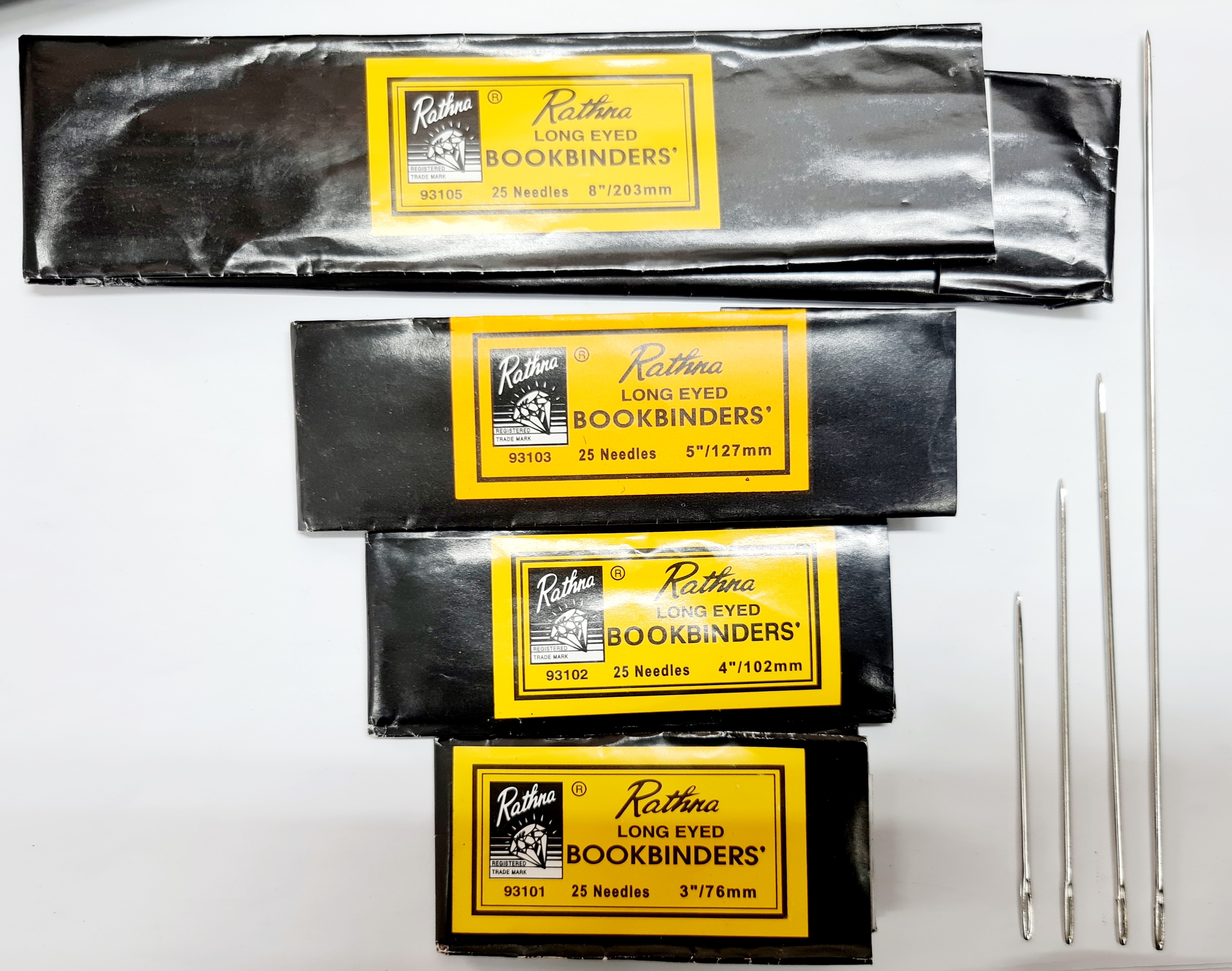 RATHNA LONG EYED BOOKBINDERS NEEDLE 3"/4"/5"/8" // RATHNA JARUM LONG ...