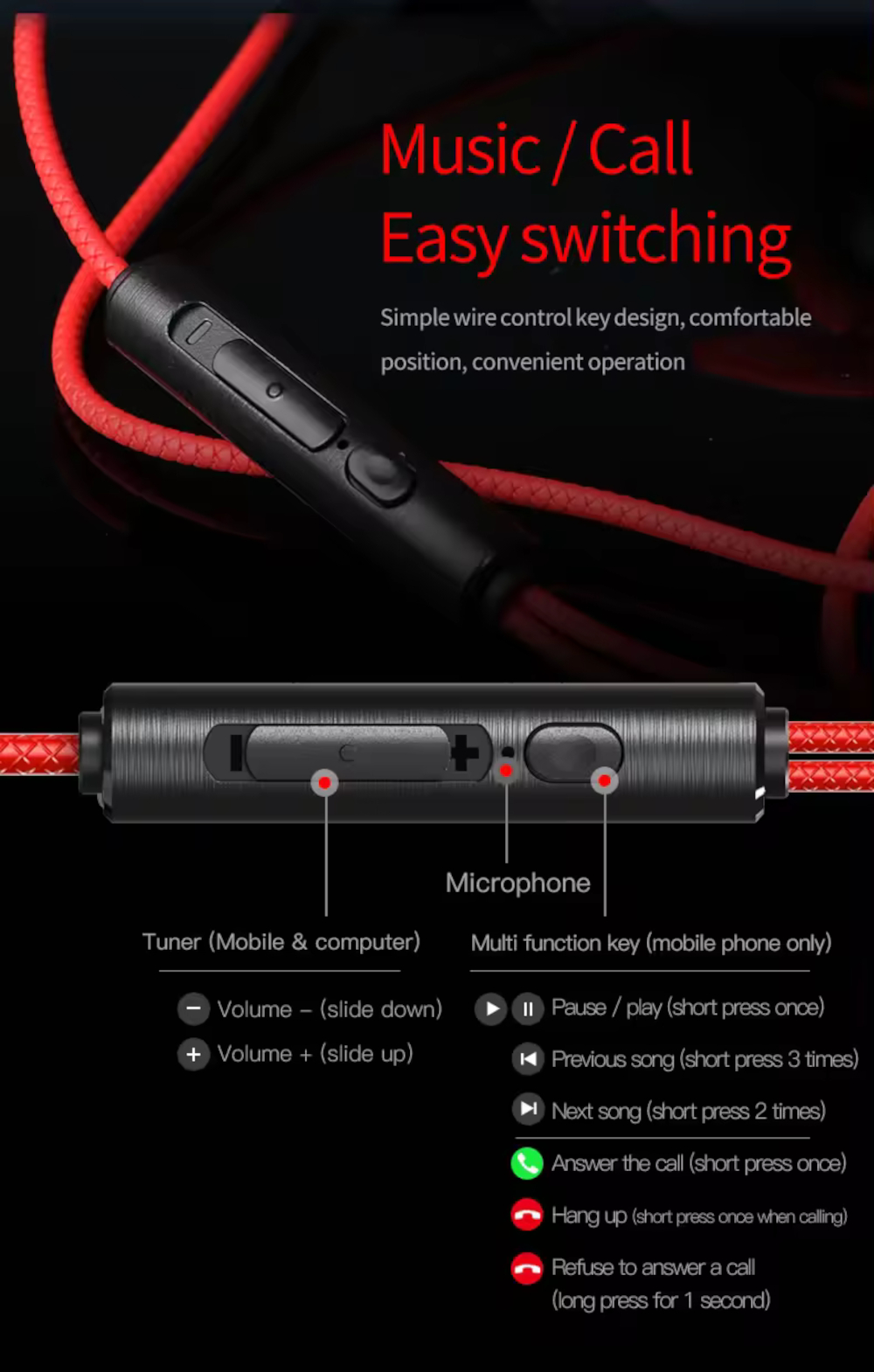 Plextone XMOWI RX3 PRO Gaming Headset With Extended Microphone In-Ear ...