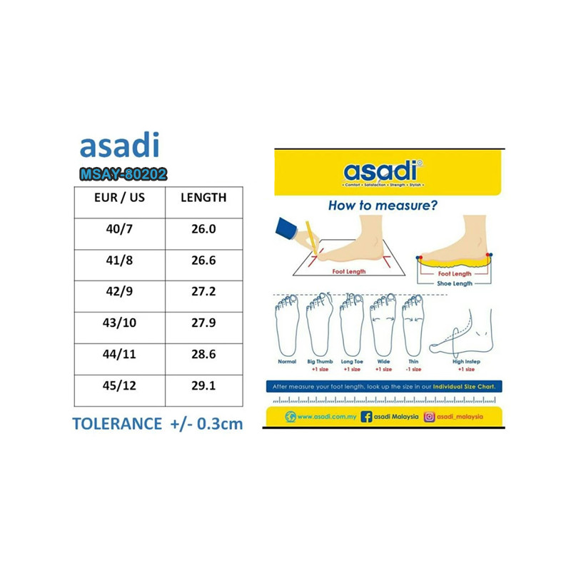 NS ASADI Men Sandal MSAY-80202 (Size : 40-45 ) | Shopee Malaysia