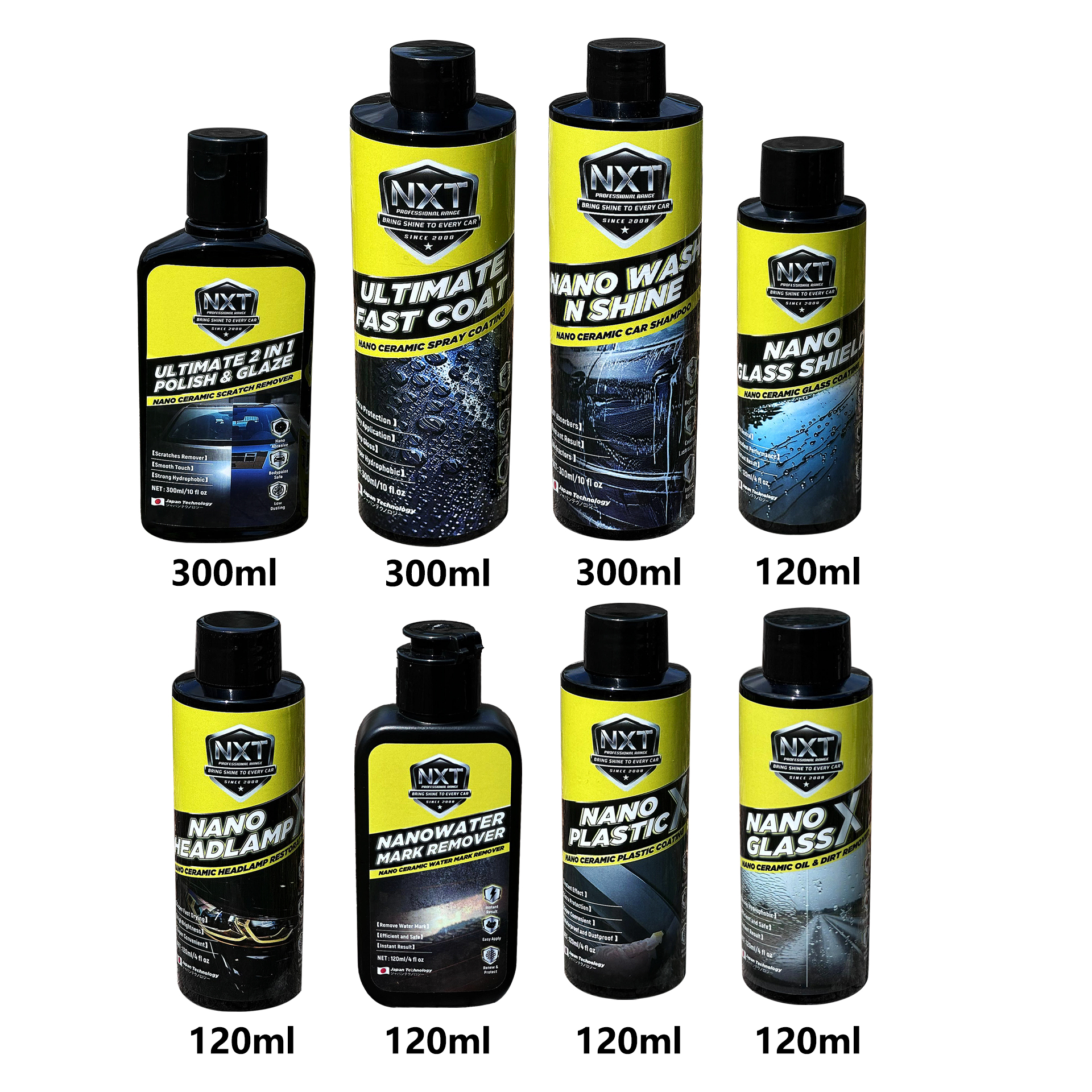 NXT Nano Car Care Combo Set Polish Coating Glass Shield Plastic ...
