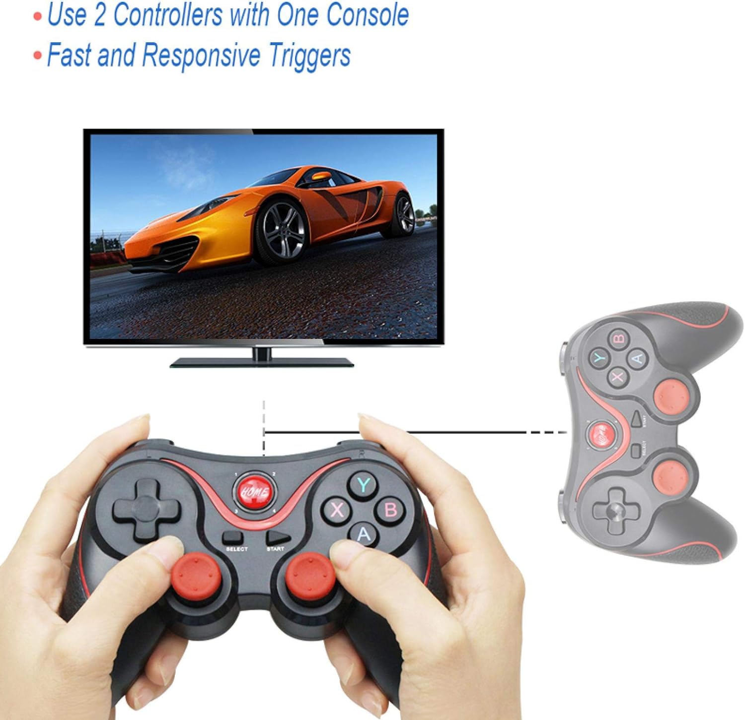 Terios T3 Wireless Bluetooth Gamepad Game Controller for iOS Android ...
