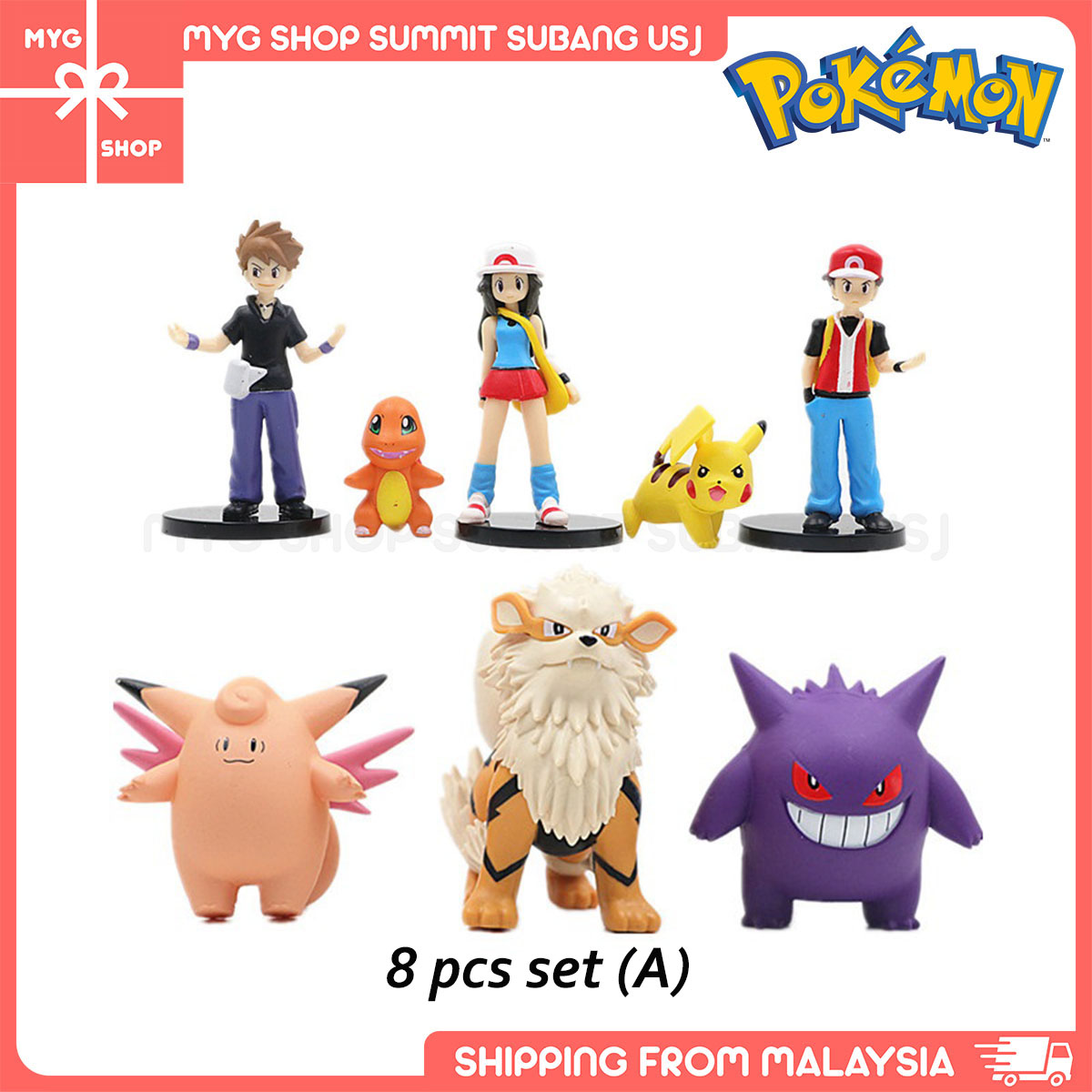 Pokemon Go Mini Figurines Collectibles Miniatures Pikachu Charmander ...