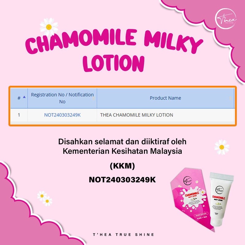 FREEGIFT Thea Chamomile Treatment Lotion eczema gatal elergik psiorasis ...